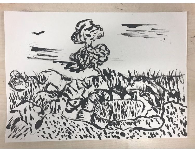 Y8 Art – Vincent Van Gogh – Mark Making – Bournville School